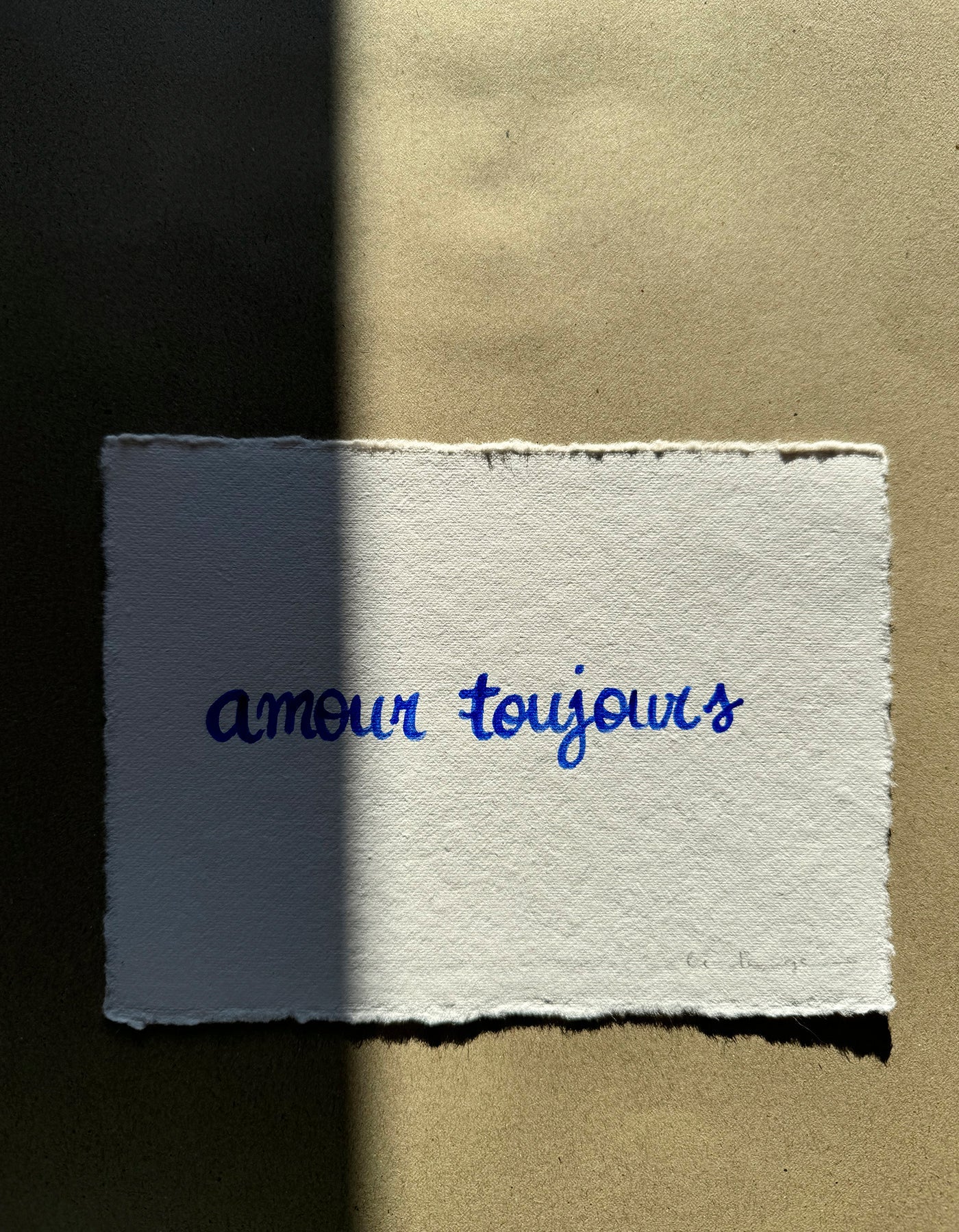 Le Mot x Le Tangerine Amour Toujours Card